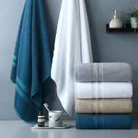 China Thickened Striped Pattern Hotel Towel Set Made of Pure Cotton Fabric for Luxury Bathing for sale