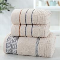 China Hotel Essential Cotton Bath Towel with Strong Water Absorption and Customized Logo for sale