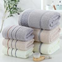 China Hotel Essential Cotton Bath Towel with Strong Water Absorption and Customized Logo for sale