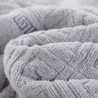 China Hotel Essential Cotton Bath Towel with Strong Water Absorption and Customized Logo for sale