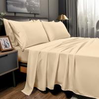 China Sustainable Soft Bed Set 1800TC Solid Egyptian Cotton Fitted Sheet 4 Piece Quilt Bedding Set for sale