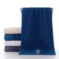 China Hotel Advertising Logo Customized Pure Cotton Absorbent Face Towel for Home and Spa for sale