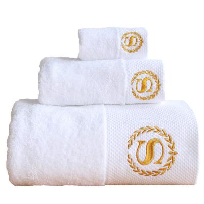 China Five Star Hotel Bath Towel Set with Customized Size in SOLID COLOR 16S Cotton Towel for sale
