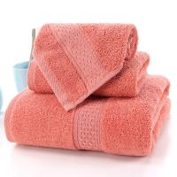 China 70*140cm Cotton Towel Set for Hotel Home Beach 3pcs Long Staple Absorbent Bath Towels for sale