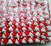 China Mini Christmas Knuckle Bear 6cm Plush Toy Teddy Bear Doll Pendant with 6*3*2cm Size for sale