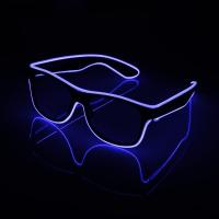 China Luminous Glasses Blinds Glow Sunglasses For Party Bar Flash LED Light Toys Easy for sale
