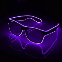 China Luminous Glasses Blinds Glow Sunglasses For Party Bar Flash LED Light Toys Easy for sale