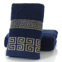 China Hotel and Home Rectangle 32S Cotton Jacquard Embroidery Towel Set in Customized Design for sale