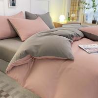 China Reactive Printing 4 Piece Polyester Bedding Set with 2 Pillowcase Zipper Direct Supply for sale