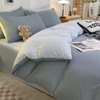 China Reactive Printing 4 Piece Polyester Bedding Set with 2 Pillowcase Zipper Direct Supply for sale