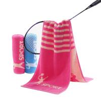 China Color Woven Cotton Sports Towel 27.5*110 Size Logo Perfect for Badminton and Tennis for sale