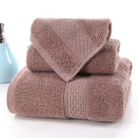 China 100% Cotton Towel Set Perfect for Sport Hotel 3-Piece Gift Box 35*75cm and 70*140cm for sale
