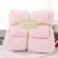 China Thickened Microfiber Coral Fleece Bath Towel Set 2 in 1 for Square 250GSM Face Towel for sale