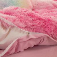 China Fabric Density 173 * 118 Colored 4-Piece Mink Crystal Milk Rabbit Velvet Bedding Set for sale