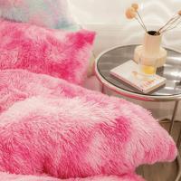 China Fabric Density 173 * 118 Colored 4-Piece Mink Crystal Milk Rabbit Velvet Bedding Set for sale