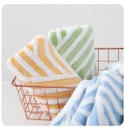 China Thickened Woven Sustainable Jacquard Coral Fleece Dishcloth Microfiber Cleaning Rag for sale