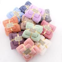 China Knitted Microfiber Coral Fleece Bathroom Bath Towel Sets Perfect for Everyone's Needs for sale