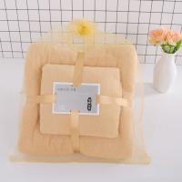 China Thick and Absorbent Coral Fleece Bath Towel Set with Customized Printing Designs for sale