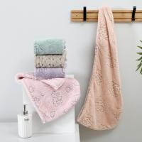 China Soft and Skin-Friendly Microfiber Dry Hair Cap Fast Absorbent 65*25cm Novelty Pattern for sale