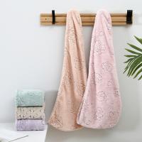 China Soft and Skin-Friendly Microfiber Dry Hair Cap Fast Absorbent 65*25cm Novelty Pattern for sale