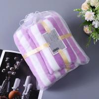 China Soft and Absorbent Microfiber Coral Fleece Cation Bath Towel Set for All Age Group for sale