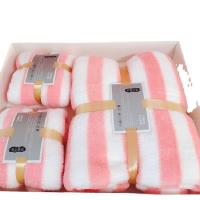 China Thickened Warp Knitted Plush Cationic Set 3 in 1 Towel for Designer Bathroom as shown for sale