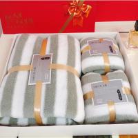 China Thickened Warp Knitted Plush Cationic Set 3 in 1 Towel for Designer Bathroom as shown for sale