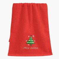 China Christmas Gift Box 100% Cotton Towel Set with Knitted Design and Custom Embroidery for sale