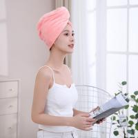 China Women's High Density Hair Drying Cap 88g-90g Quick-drying Turban with Cartoon Embroidery for sale
