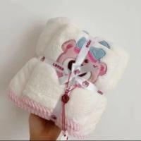 China Super Strong Water Absorption Home Baby Bath Towel Set Coral Velvet Set with Cartoon Pattern for sale