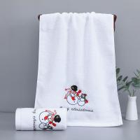 China Christmas Embroidered Hand Towel Set 100% Cotton Bath Towels in Gift Box for Everyone for sale