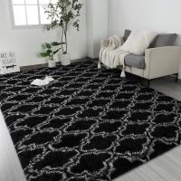 China 9mm Thickness Custom Geometric Indoor Floor Rug Large Shag Area Rugs for Bedroom Plush for sale