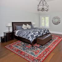 China Bohemian Style Floral Print Living Bedroom Rug with Non-Shedding Function and Easy Care for sale