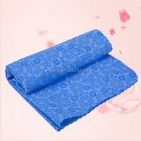 China Quick-Dry Light Blue 3D PVA Towel for Easy Wrinkle Fade and Multi-Function Bath Hair Rub for sale