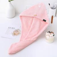 China Skin-friendly Dry Hair Cap for Children Quick Absorbent and Thickened 35*75cm/70*140cm for sale
