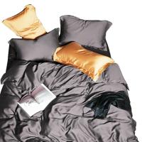 China 19mm Thread Count Fitted Sheet Set 100% Silk Oeko-TEX Certified Duvet Cover Included for sale