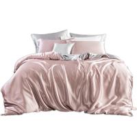 China 19mm Thread Count Fitted Sheet Set 100% Silk Oeko-TEX Certified Duvet Cover Included for sale