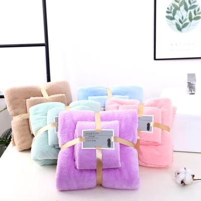China 3Pcs Bath Towel Set Super Strong Water Absorption for Home Hotel Wedding Souvenirs for sale