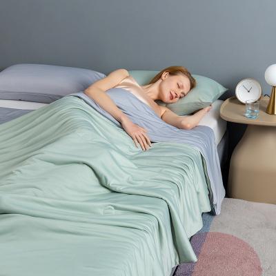 China Summer Blanket Comforter Microfiber Quilt with Popular Bamboo Silk in Customized Color for sale
