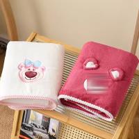 China Plush Coral Velvet Face Towel Set Adorable Cartoon Design Perfect for Kids' Bath Time for sale