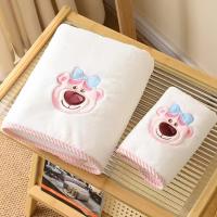 China Plush Coral Velvet Face Towel Set Adorable Cartoon Design Perfect for Kids' Bath Time for sale