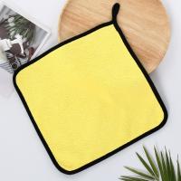 China Custom Thicken Plush Car Cleaning Cloth 40x40 Colorful Car Towels with Edge Microfiber for sale
