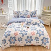 China Home Warm Cosy Luxury Breathable Super Soft Fitted Bed Sheet 4 Piece Bedding Sheet Set for sale