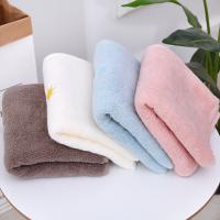 China All-aged Customized Size Embroidery Logo Cotton Towel For Men Women Soft Thickened Towels SOLID COLOR for sale