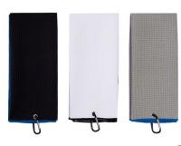 China Custom Printed Logo Microfiber Golf Towel with Waffle Design and Hook 30*50cm/40*60cm for sale