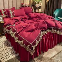 China Custom Polyester Fabric Bed Skirt Bedding Set for Adults and Children Duvet Included for sale