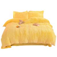 China Rainbow Color Luxury Shaggy Super Soft Warm Mink Velvet Crystal Velvet Bedding Sets for sale