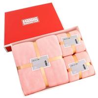 China Home and Hotel Coral Fleece Bath Towel Set with Highly Absorbent Microfiber Material for sale