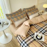 China Luxury Lattice Bear Fashion Design Duvet Cover Bed Sheets Set for Children and Adults for sale