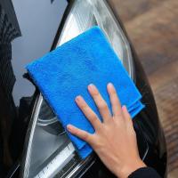 China Sustainable Cleaning Solutions 40x40 Colorful Car Detailing Microfiber Cleaning Cloth for sale